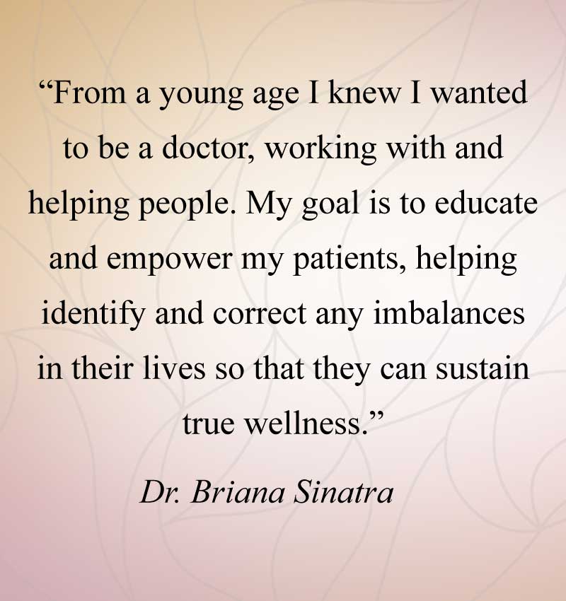 Biography of Dr. Briana Sinatra | Healthy Directions